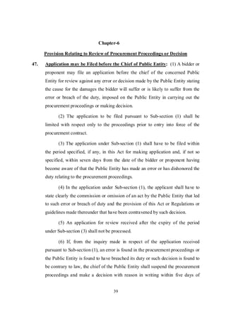 Public procurement act_2063 | PDF