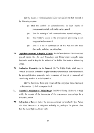 Public procurement act_2063 | PDF