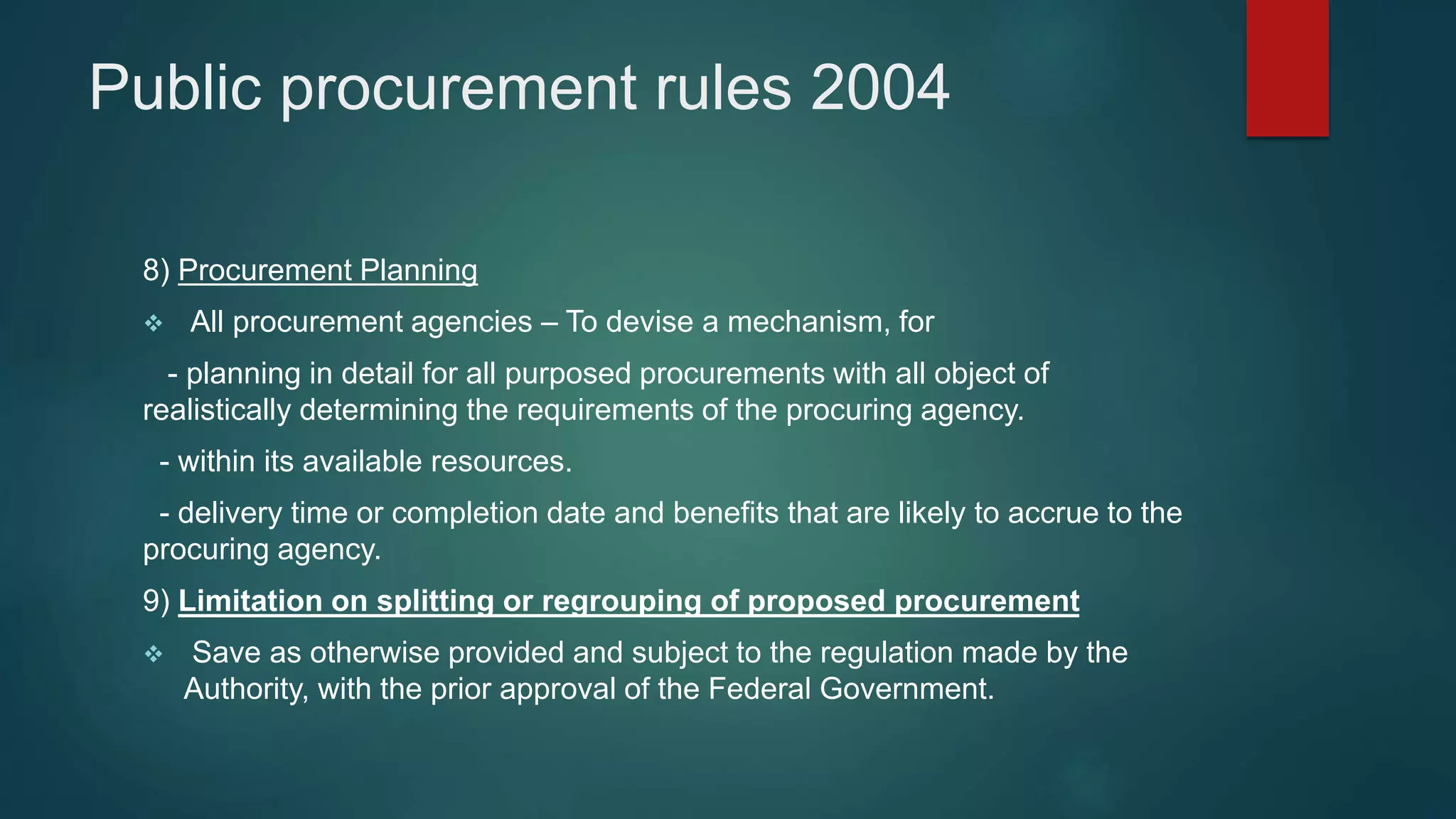 Public procurement regularity authority (ppra) | PPTX