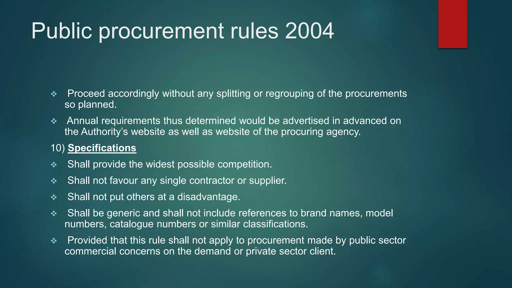 Public procurement regularity authority (ppra) | PPTX