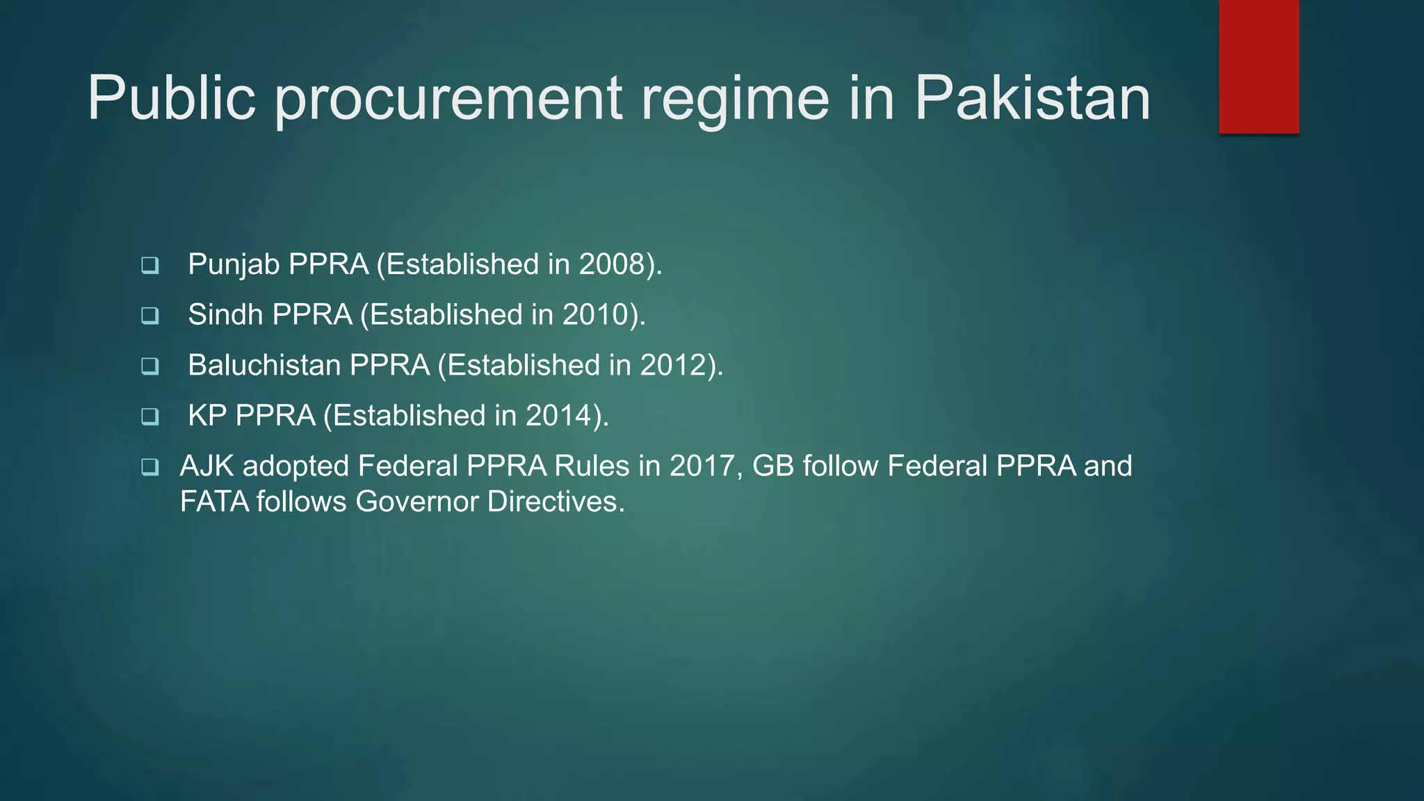 Public procurement regularity authority (ppra) | PPTX