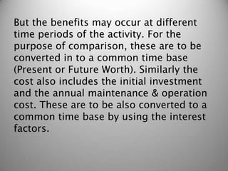 Public projects evaluation cba analysis | PPTX