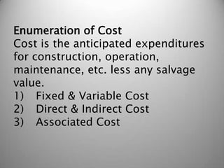 Public projects evaluation cba analysis | PPTX