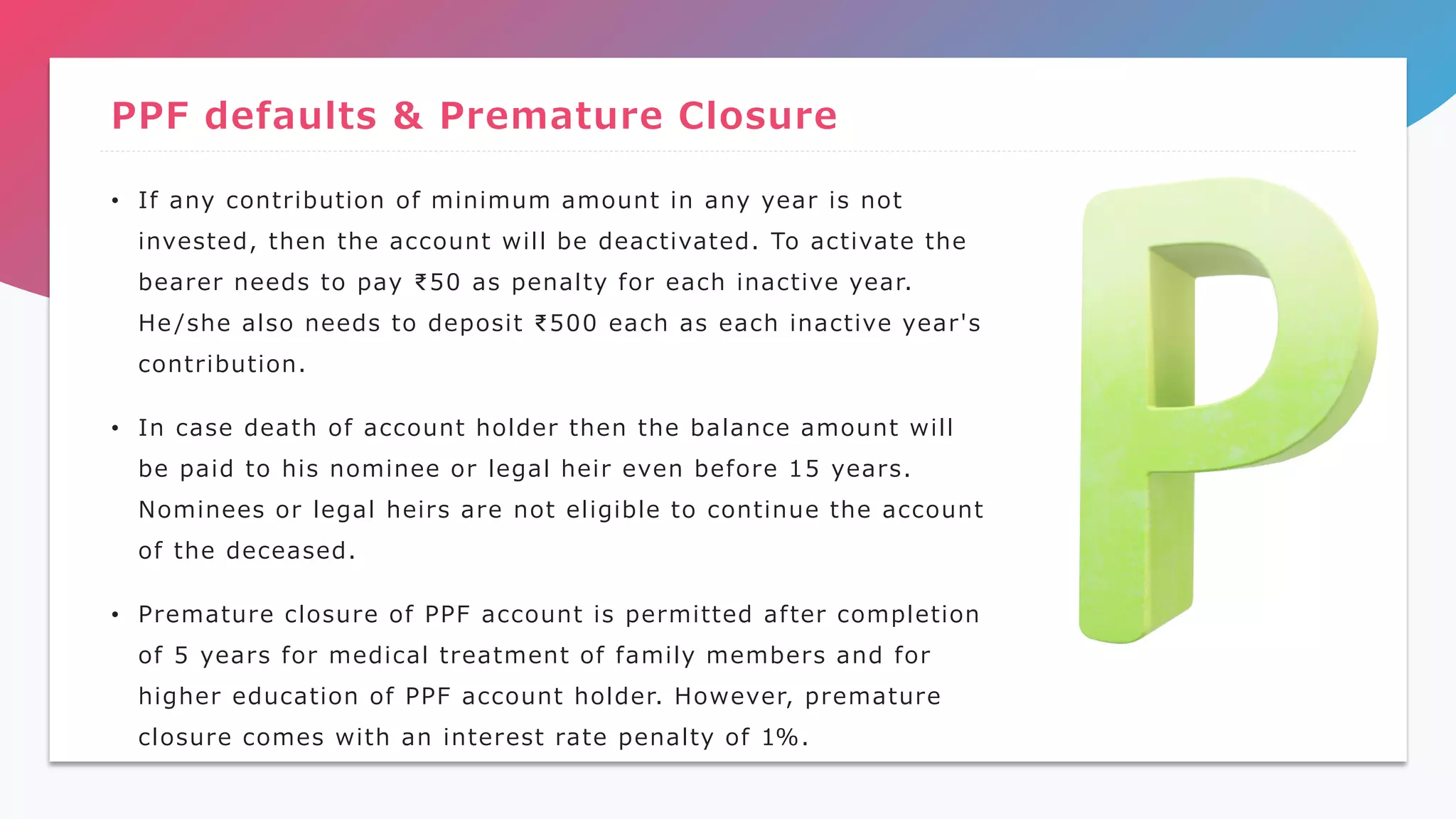 Public Provident Fund India - PPF | PDF