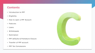 Public Provident Fund India - PPF | PDF