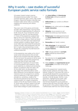 Public radio and New Media platforms 2011 | PDF