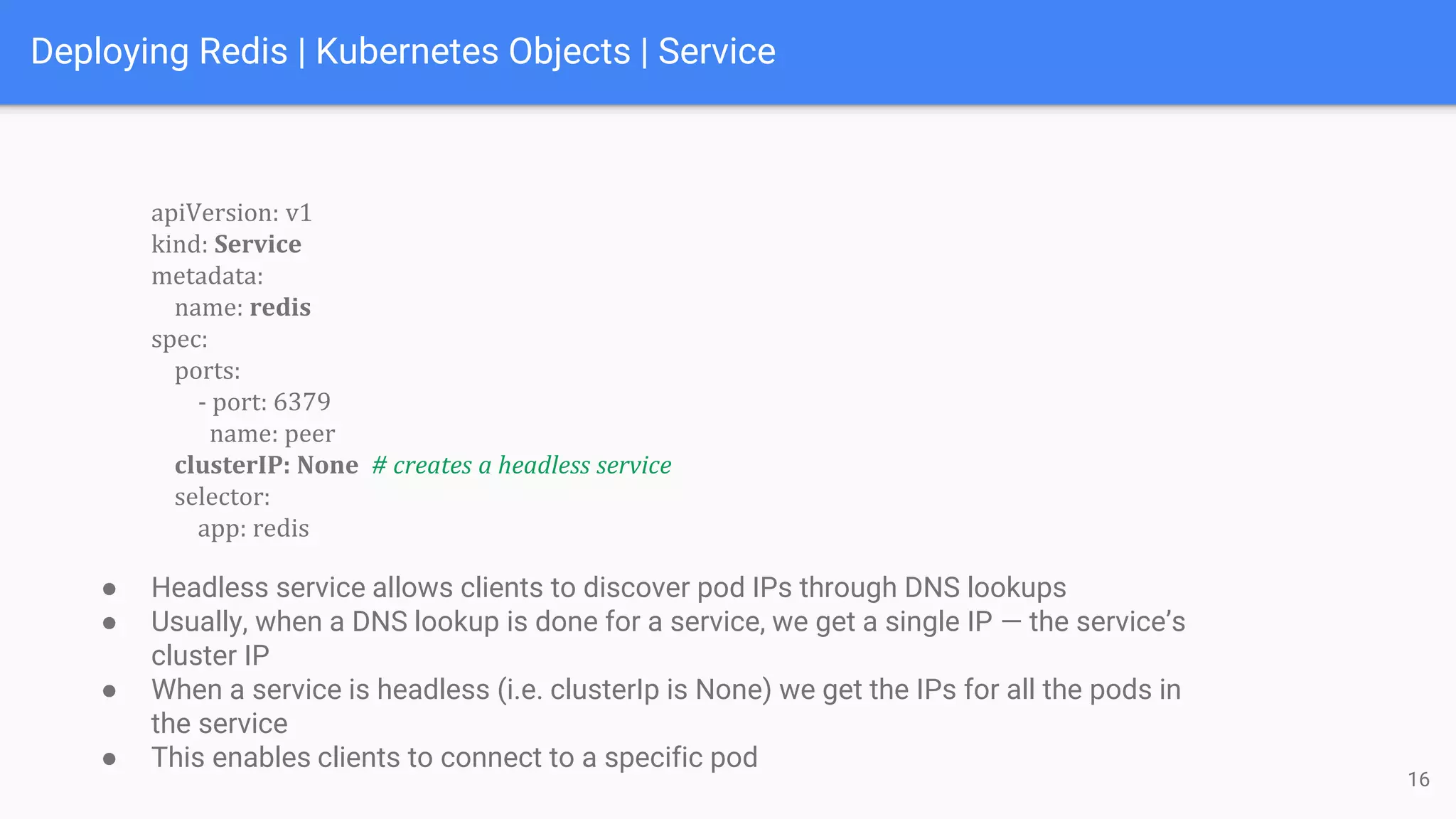 Redis on Kubernetes | PPT