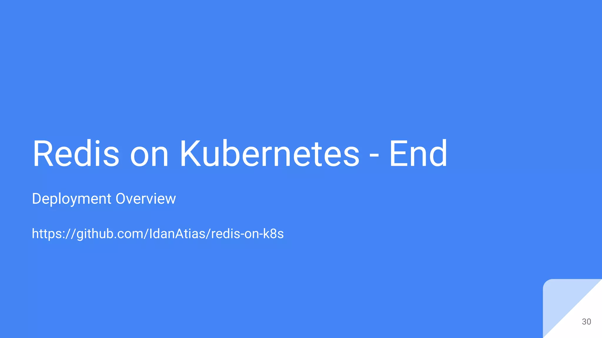 Redis on Kubernetes | PPT