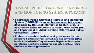 Public redressal | PPTX