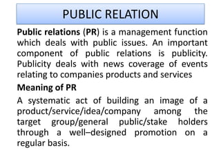 Public relation | PPTX
