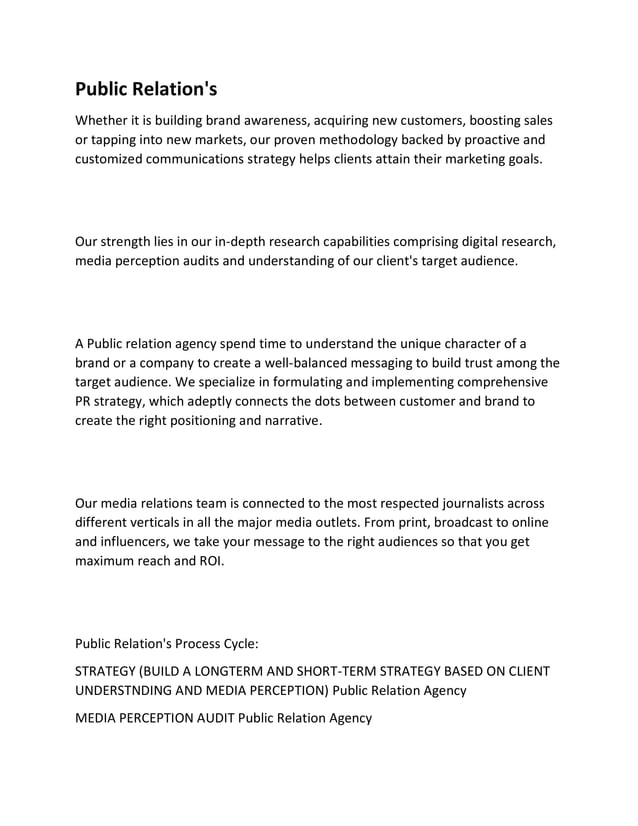 Public relation | PDF