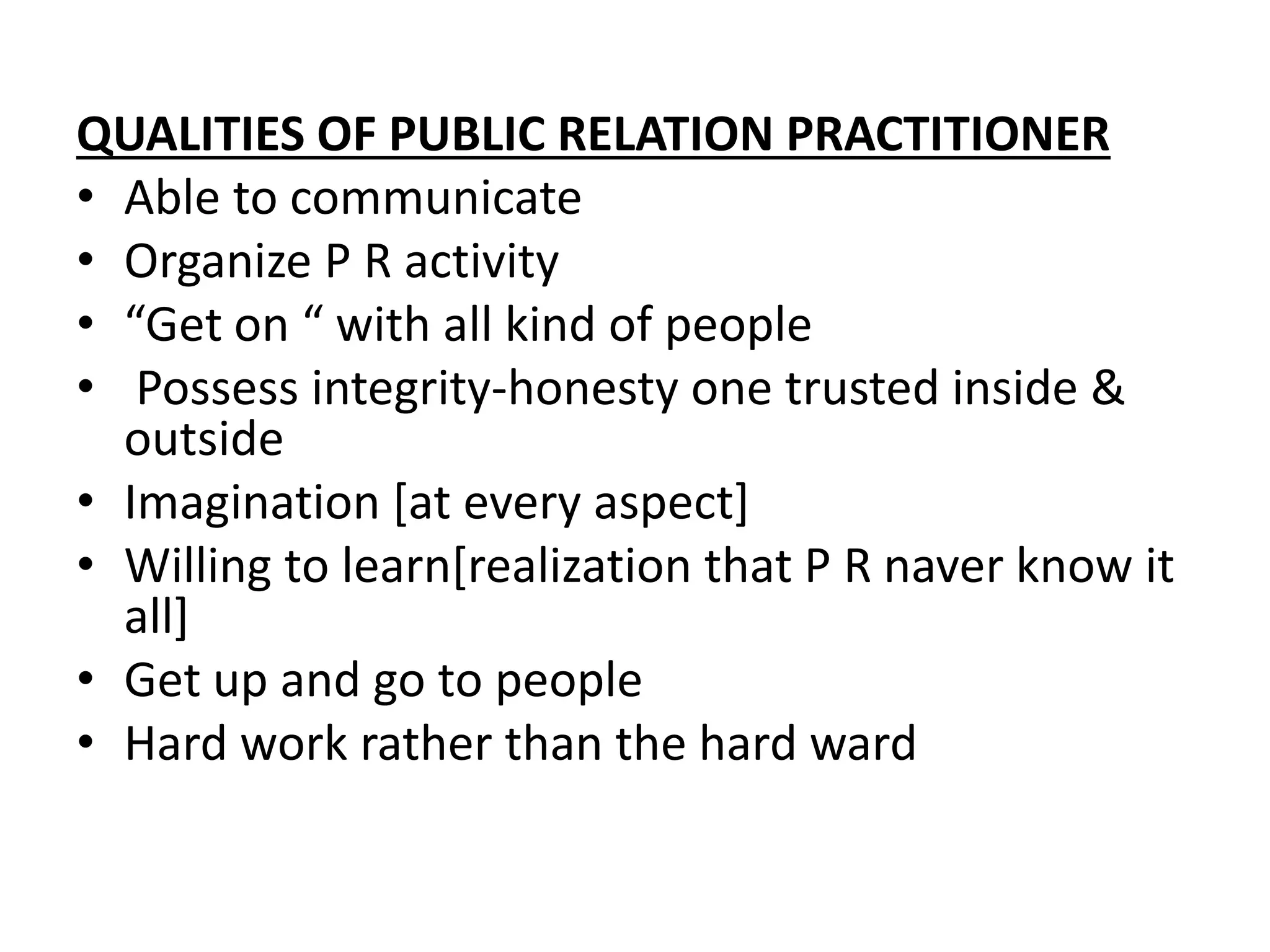 Public relation officer | PPTX