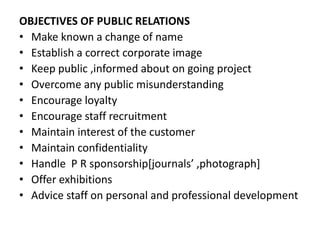 Public relation officer | PPTX