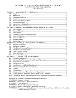 RFP: I love NY Seeking PR Firm for State's Iconic I Love NY Campaign | PDF