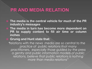 Public relation and media | PPTX