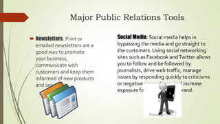 Public relation in marketing | PPTX