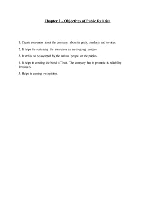 Public relation management | DOCX