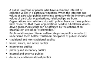 Public relations | PPTX