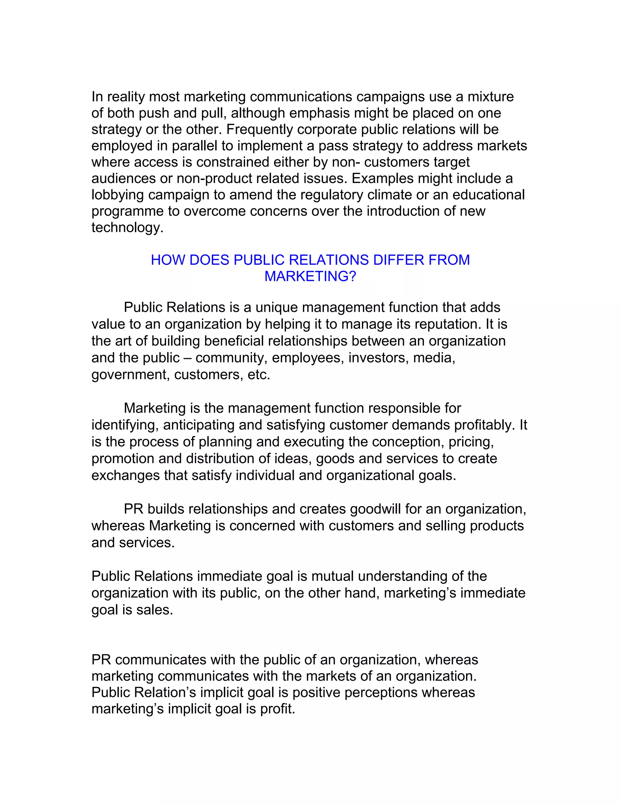 Public relations | PDF