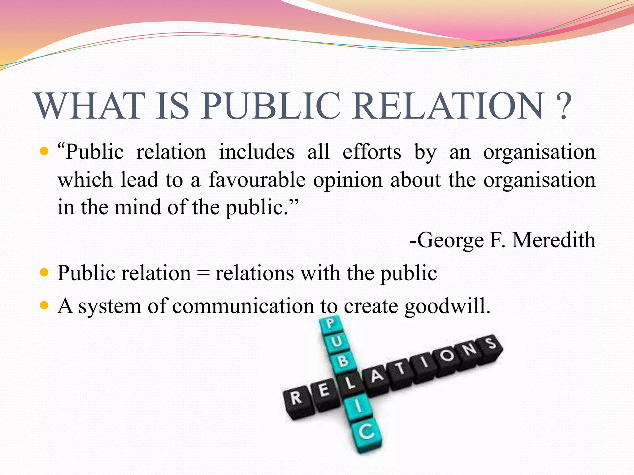 Public Relations | PPTX