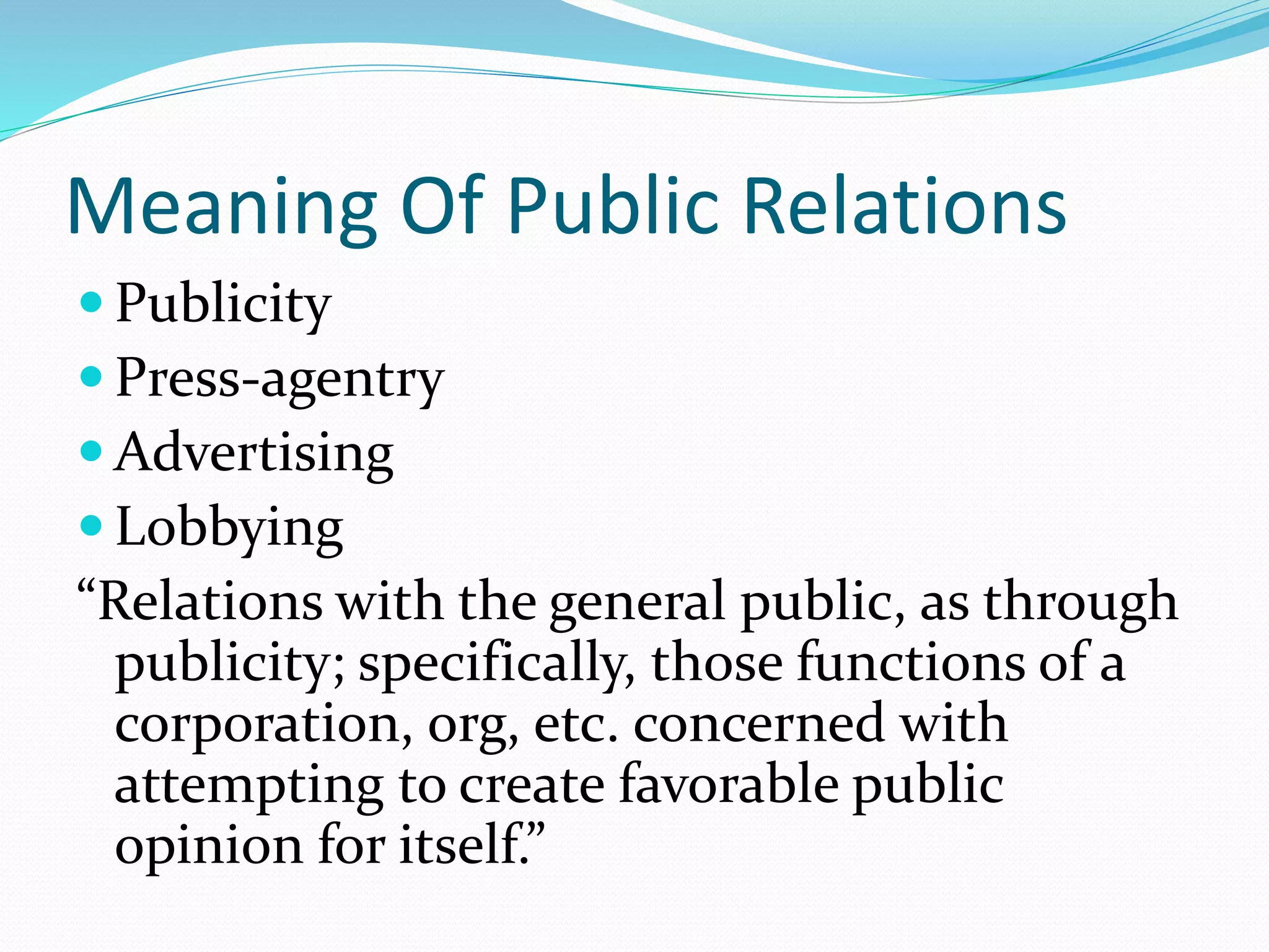 Public relations | PPT