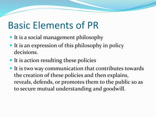 Public relations | PPTX