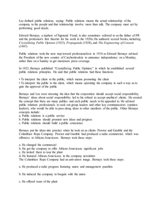 Public relations | DOCX