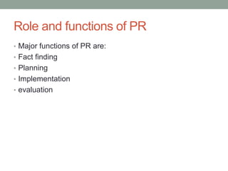 History of Public relations | PPTX