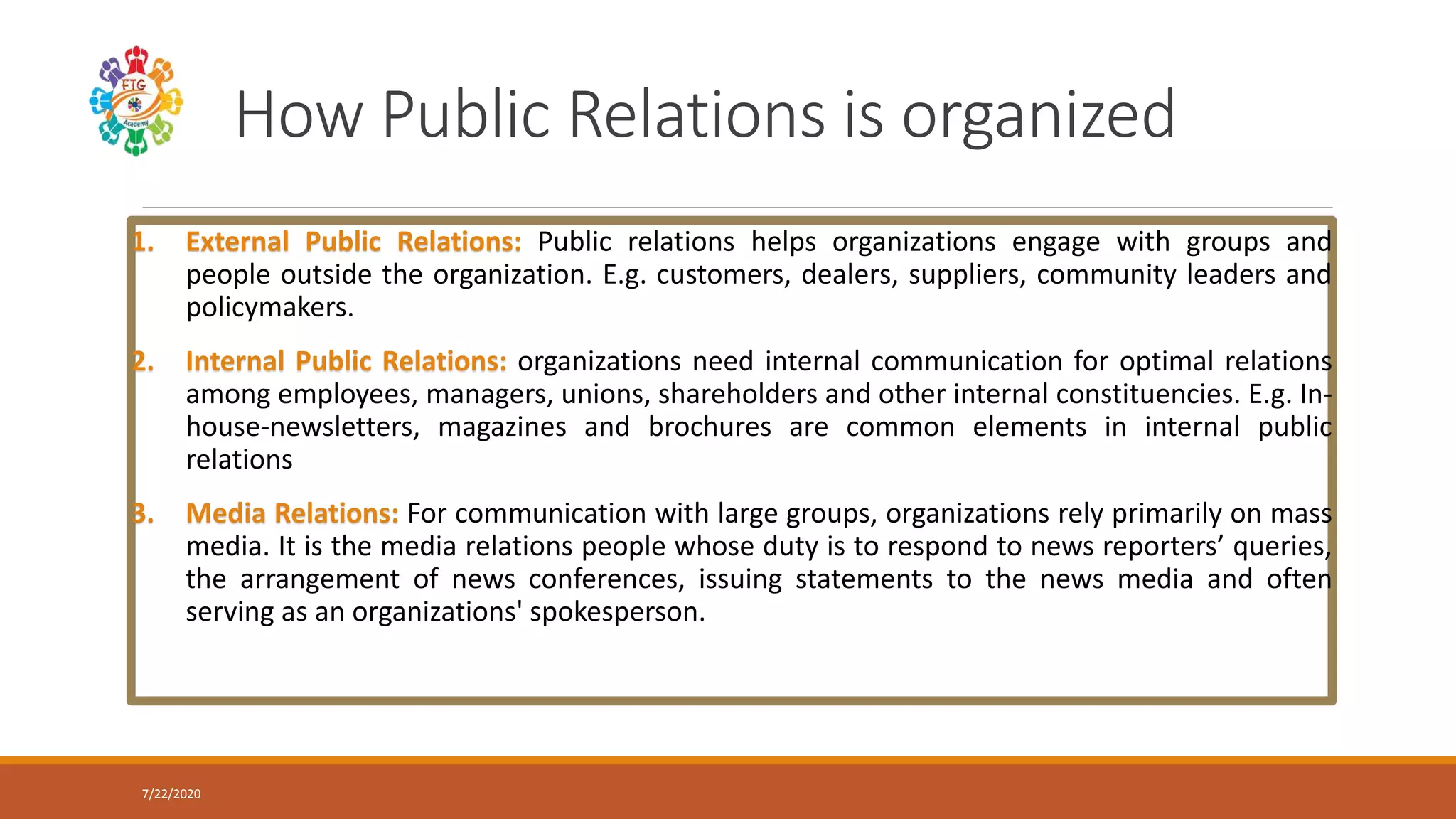 Public relations part 2 | PPTX