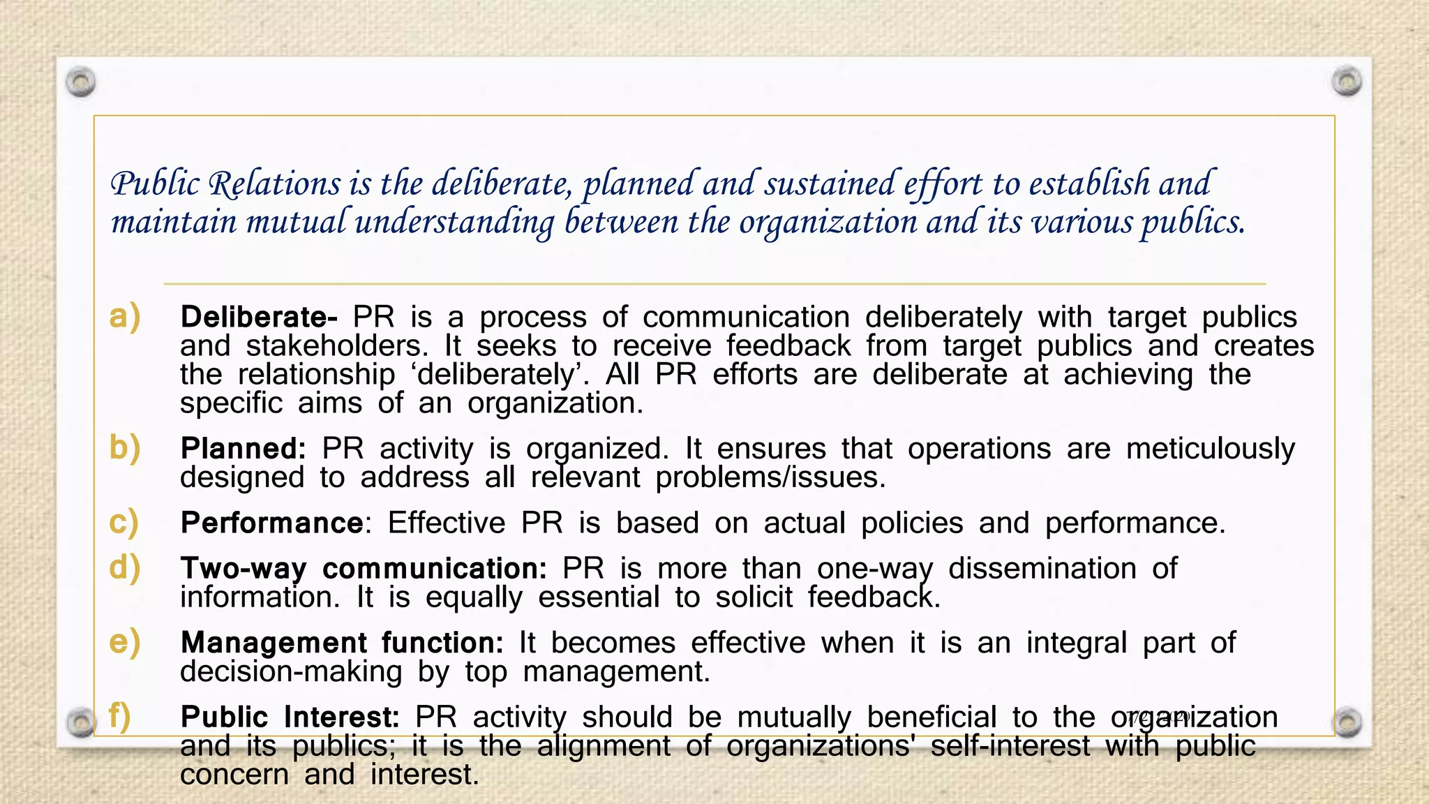 Public relations | PPTX