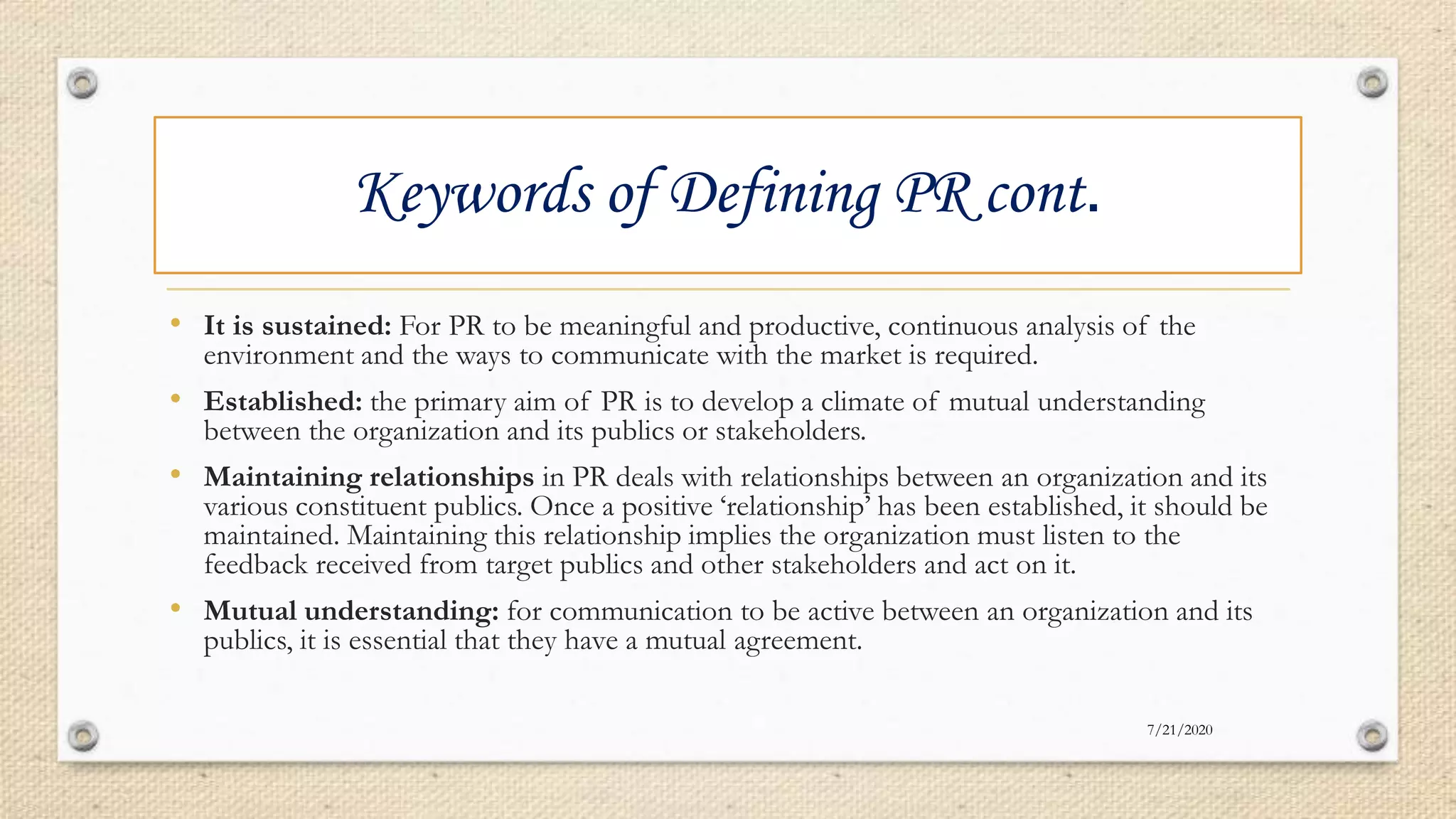 Public relations | PPTX