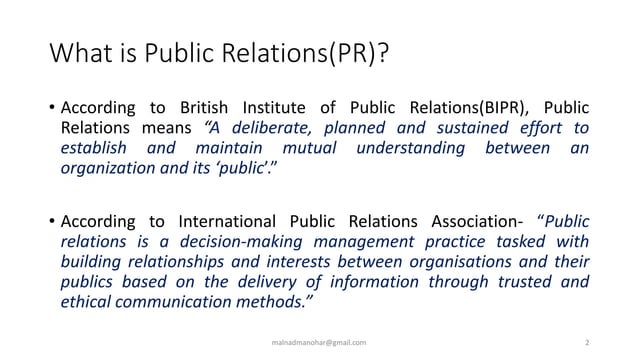 public relations edited.pptx | Free Download