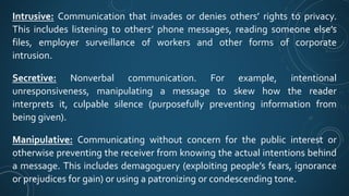 PUBLIC RELATIONS ETHICS of how to communicate with others.pptx