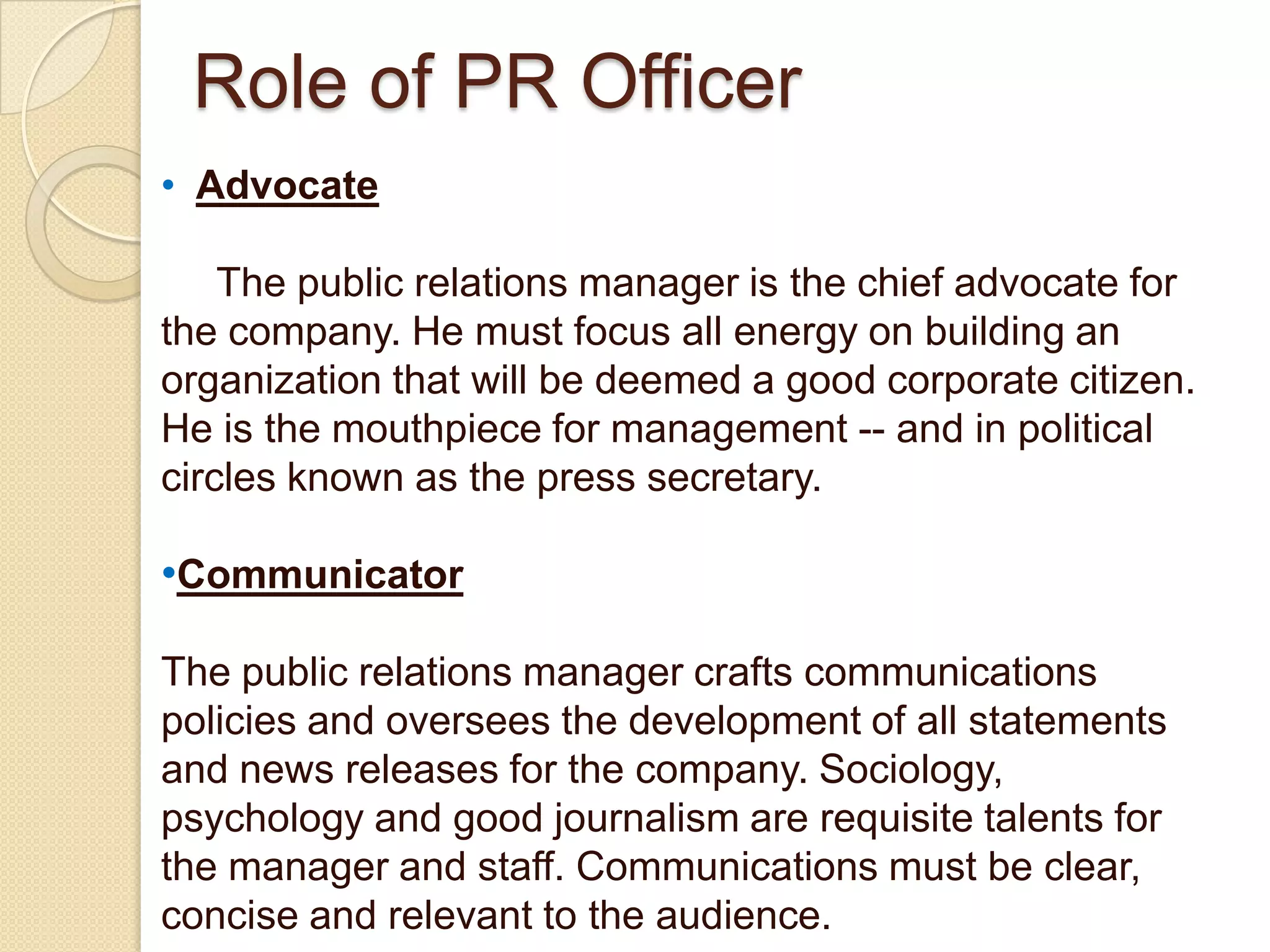 Public Relations | PPTX