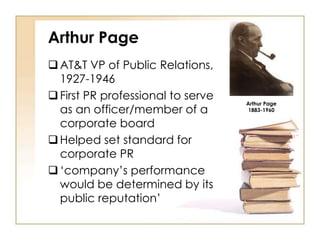 Public Relations History: Getting where you want to go by knowing where you’ve been! | PPTX