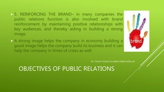Public relations in an organization | PPTX