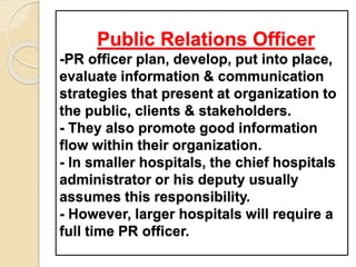 Public relations in hospital | PPSX