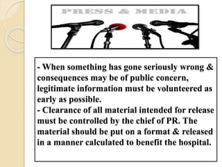 Public relations in hospital | PPSX
