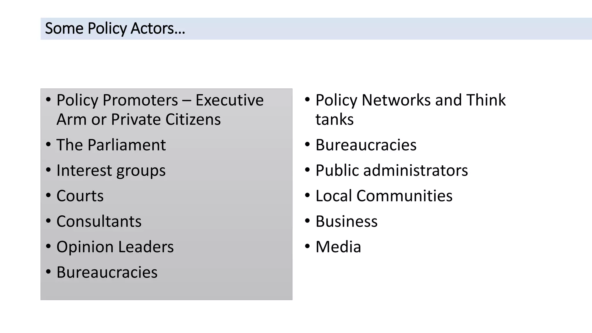 Public relations in policy evaluation and implementation | PPTX