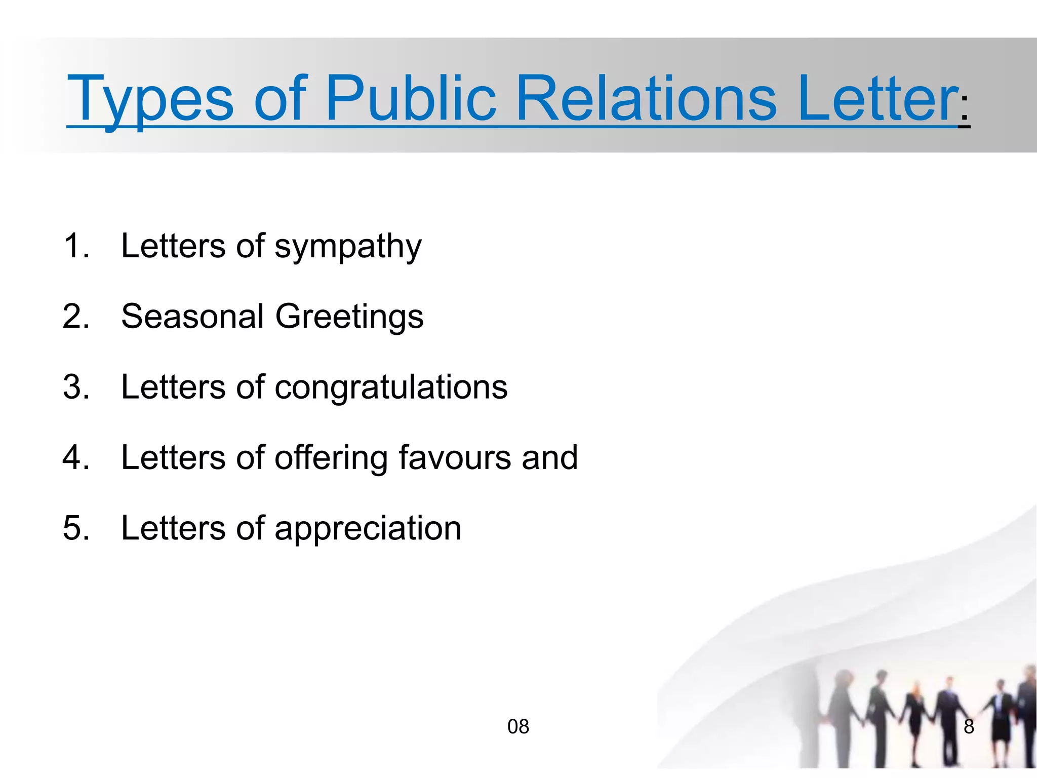 Public Relation's Letter. | PPTX