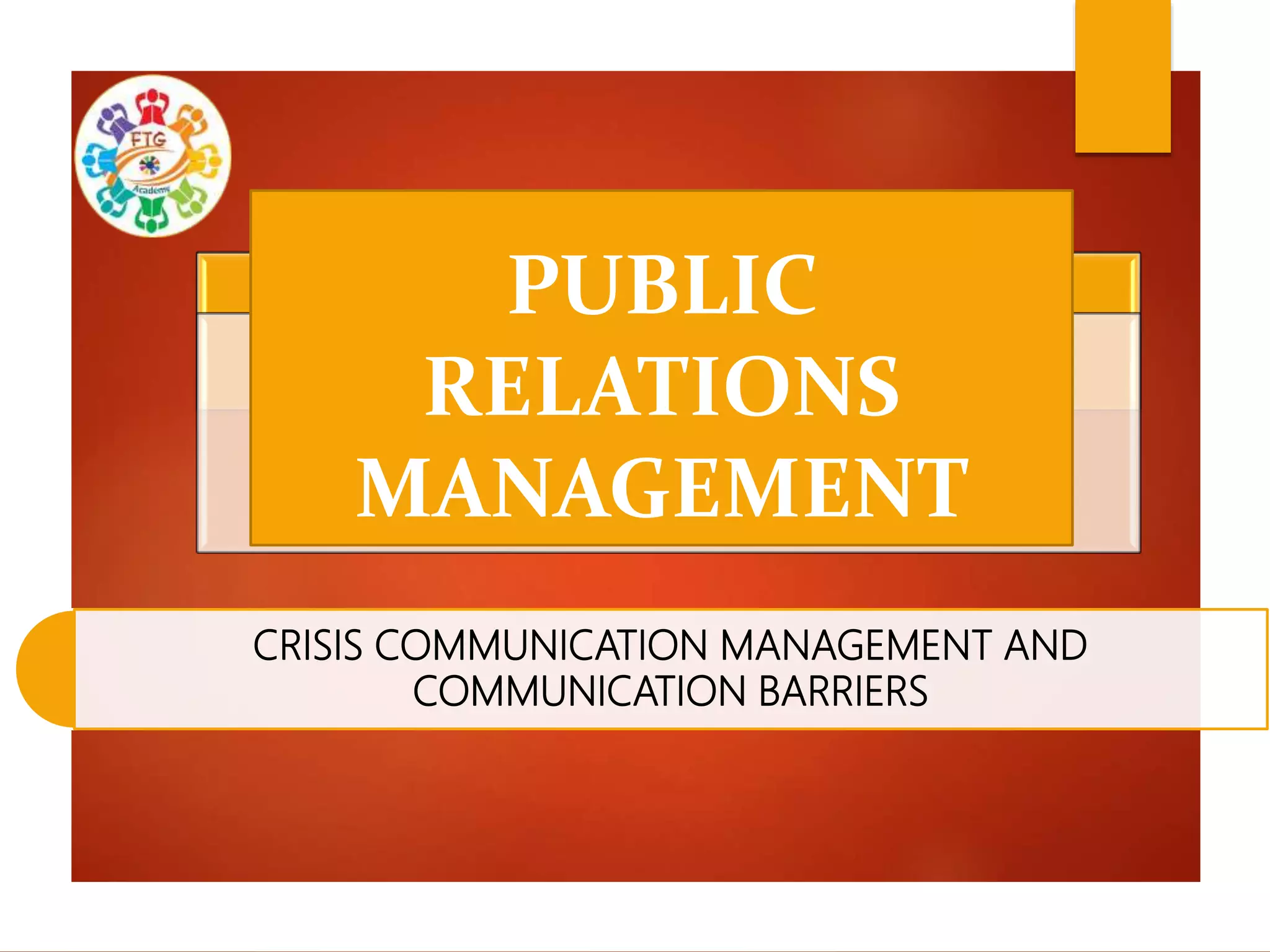Public relations management | PPTX