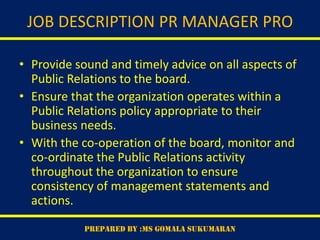 Public relations organisation | PPTX