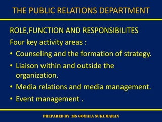 Public relations organisation | PPTX