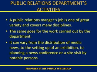 Public relations organisation | PPTX