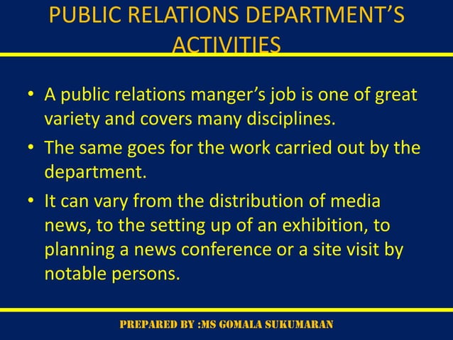 Public relations organisation | PPTX