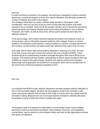 Public Relations plan for the BA communication program of BPSU.docx