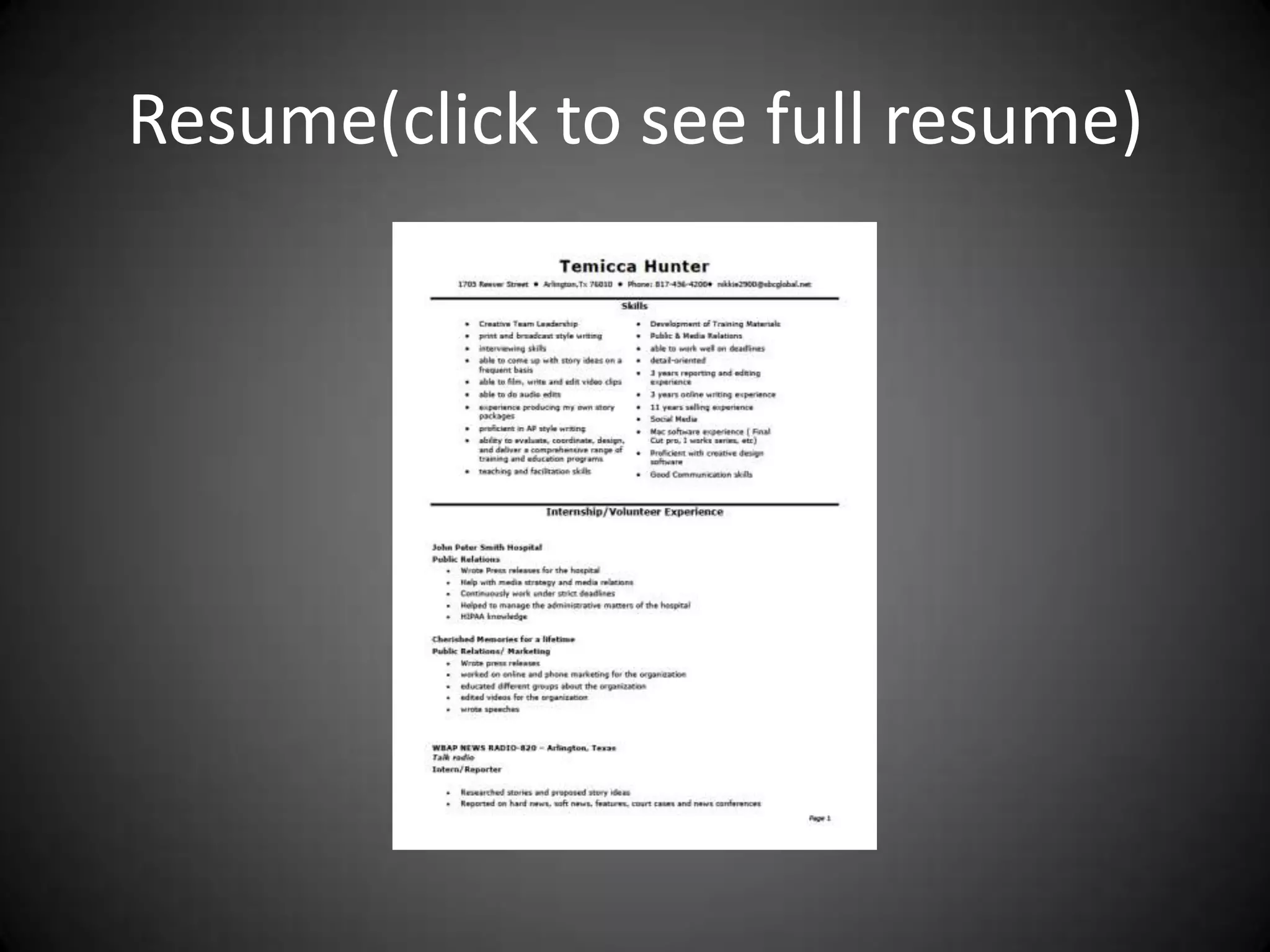 Public relations portfolio | PPT