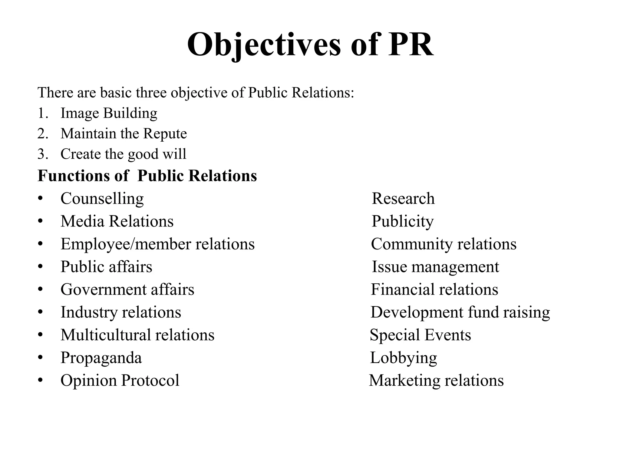 Public relations practice and theory | PPTX