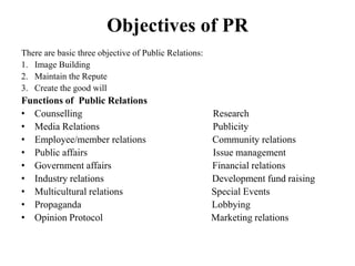 Public relations practice and theory | PPTX