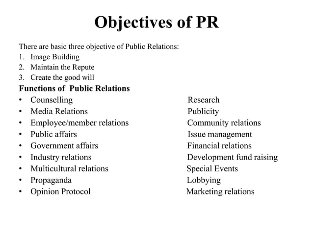 Public Relations Practice And Theory Ppt